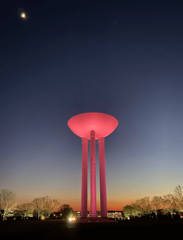 Pink Water Tower for Vienna’s Heavenly Birthday | Events at Bell Works